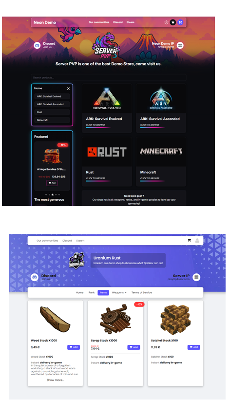 Tip4Serv - Monetize Game Servers & Digital Content with Donations
